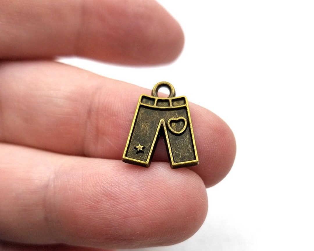 10pcs Pants Charms Bronze Tone Metal Jeans Clothes Clothing Charms - Etsy