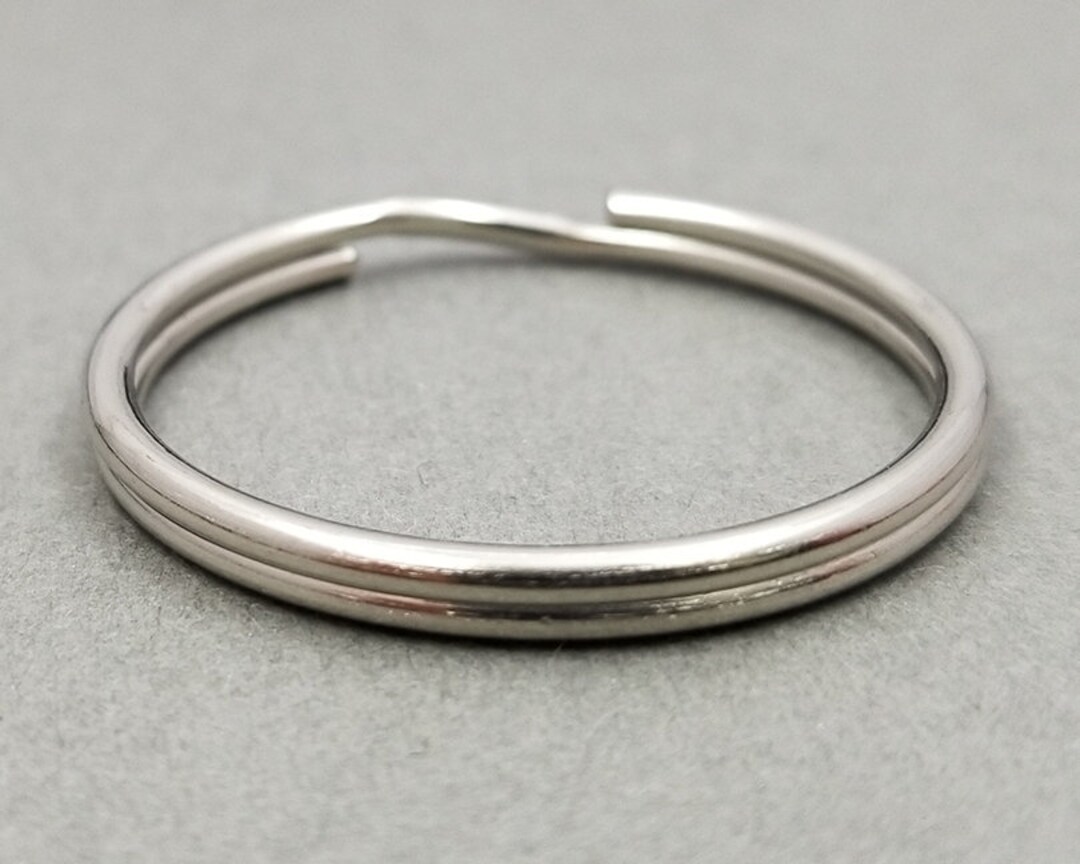 35MM Large Keychain Rings Split Ring Silver Key Chain Key Ring - Etsy