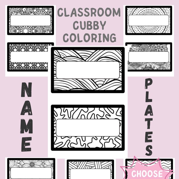 Cubby Labels - Etsy