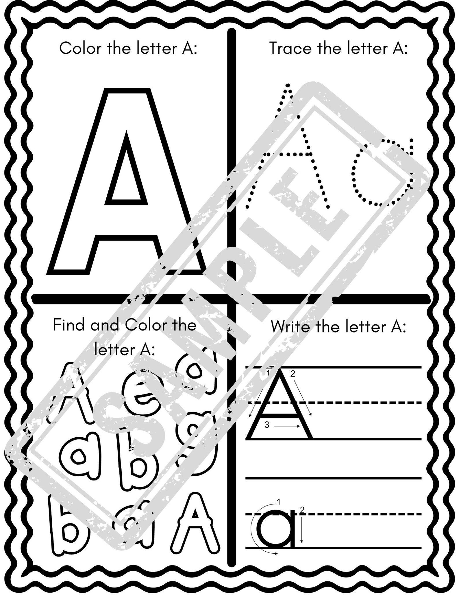 Letter of the Week | Alphabet Writing A to Z - Etsy