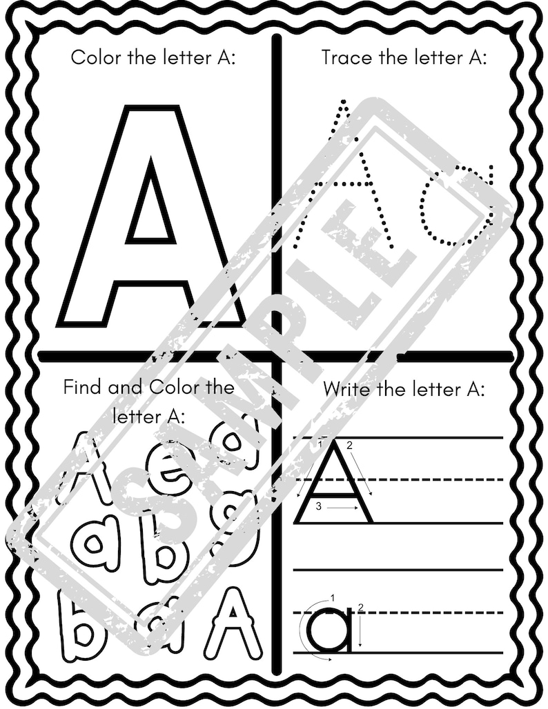 Letter of the Week | Alphabet Writing A to Z - Etsy