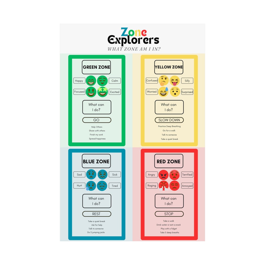 Zone Explorers: Feelings Board for Classroom Behavior Management ...