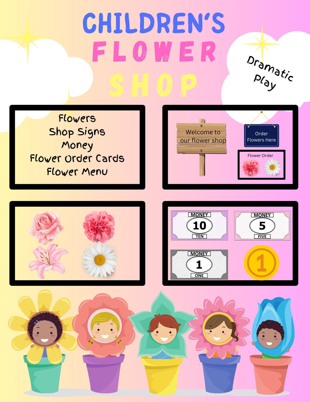 Flower Shop | Dramatic Play | Pretend Play | Spring Activity ...