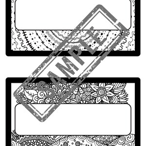 Color-your-own Name Plates | Classroom and Cubby Labels - Etsy