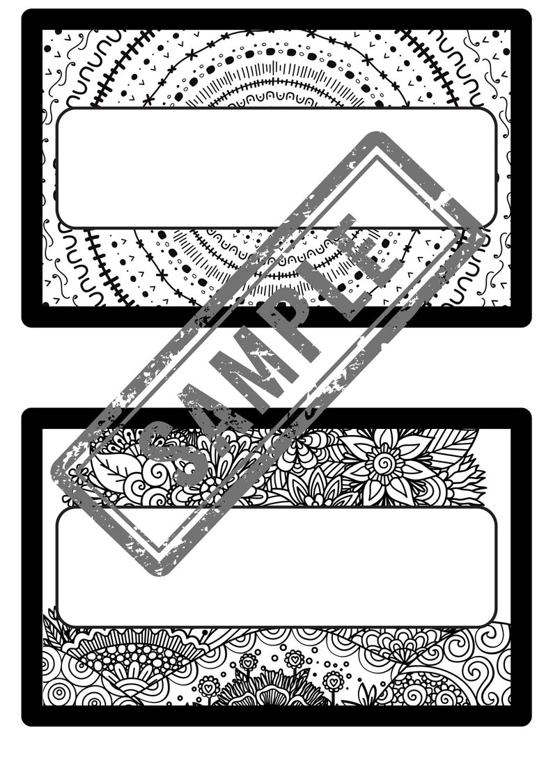 Color-your-own Name Plates | Classroom and Cubby Labels - Etsy