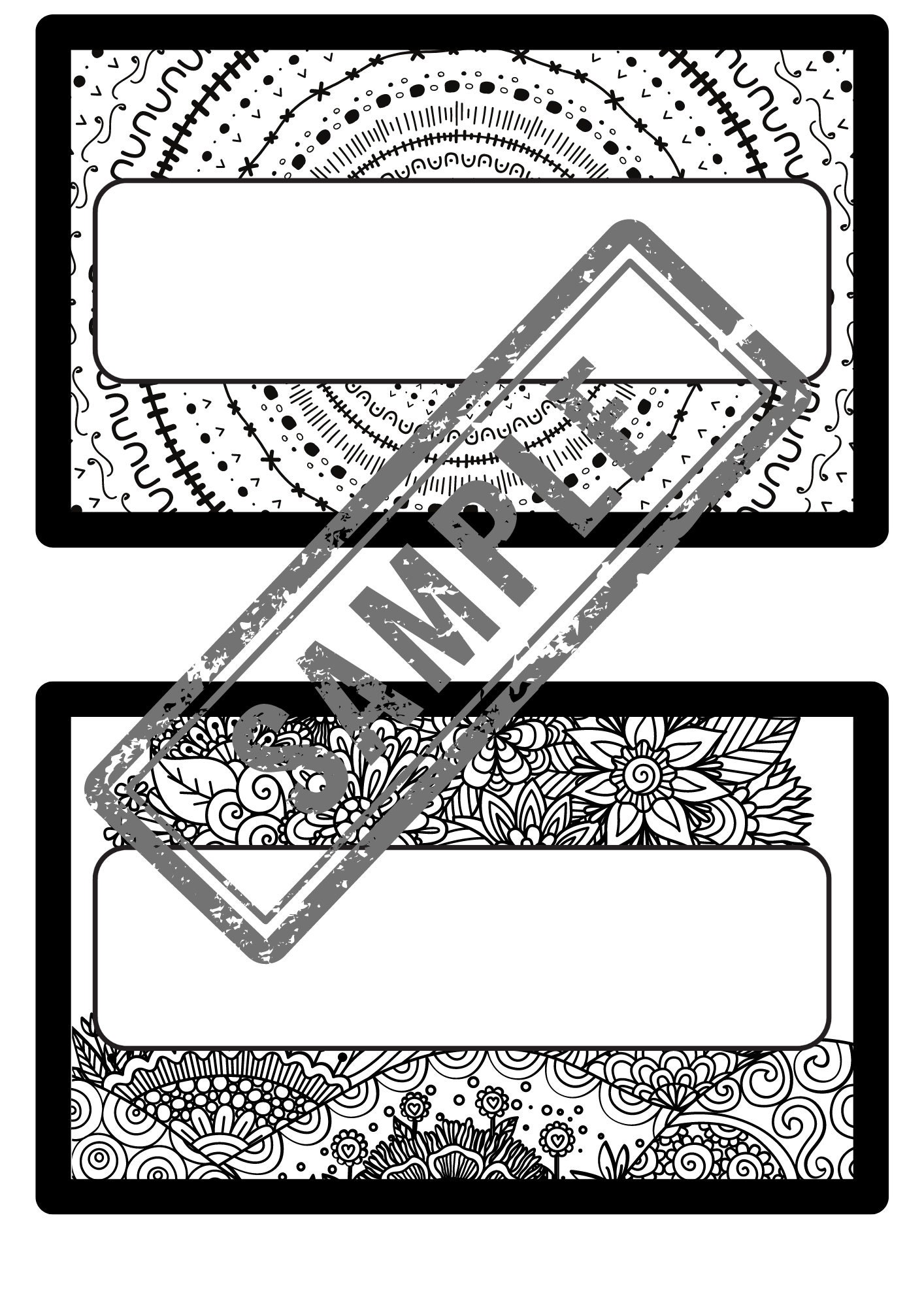 Color-your-own Name Plates | Classroom and Cubby Labels - Etsy