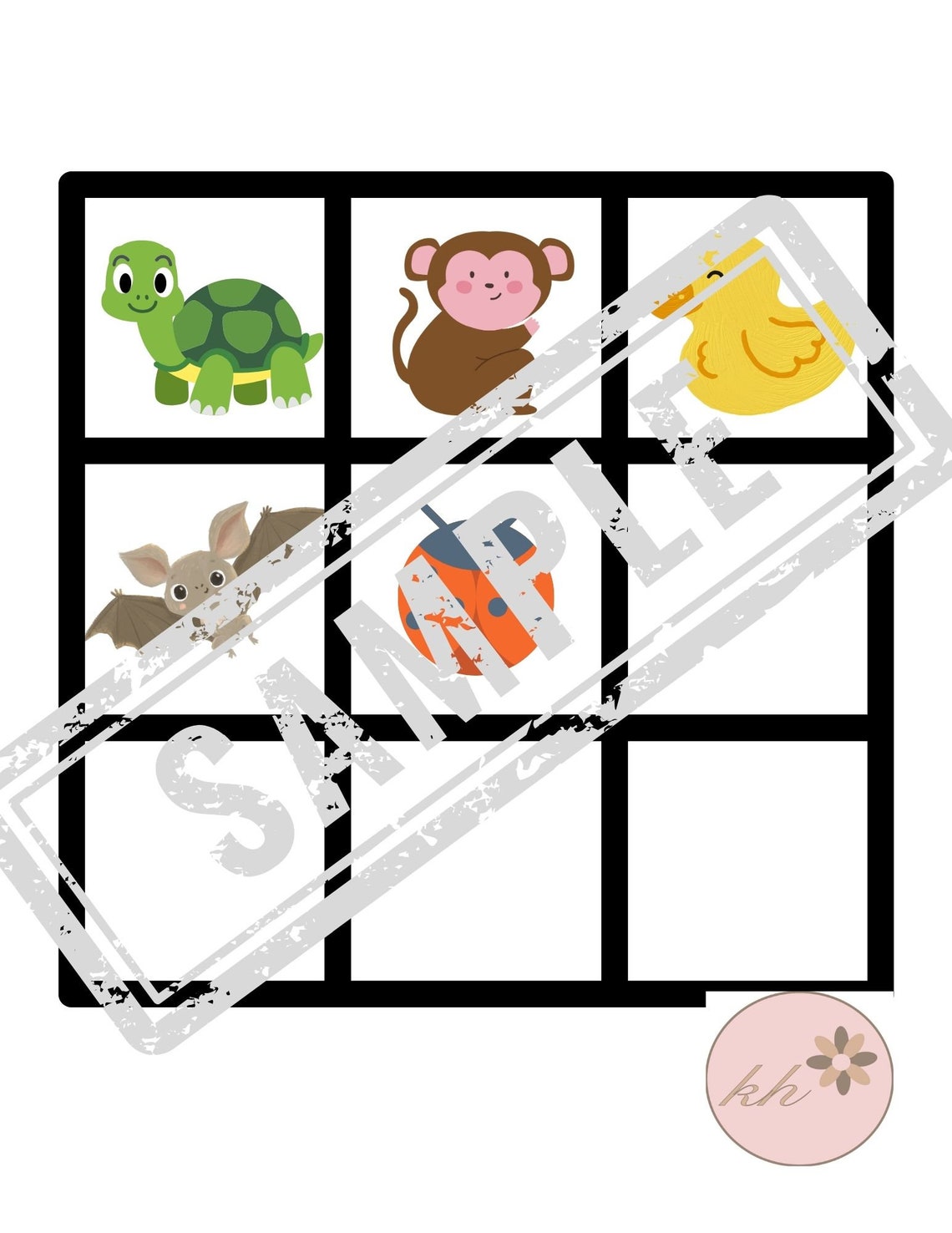 Children's Animal BINGO Game - Etsy