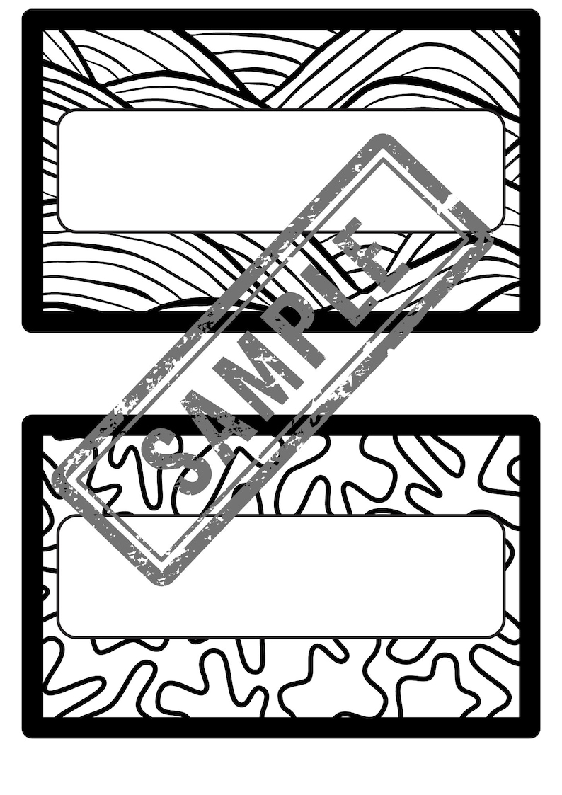 Color-your-own Name Plates | Classroom and Cubby Labels - Etsy