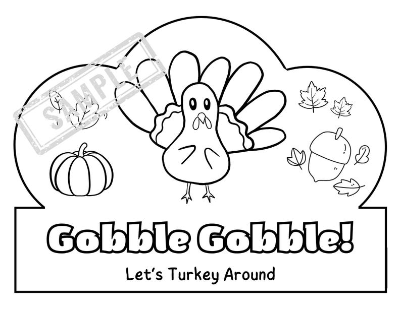 Turkey-ing Around Fall Theme Headband | Thanksgiving Turkey Activity ...