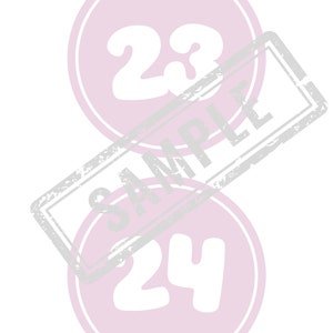 Round NUMBER LABELS for Classroom # 1 to 40 | 4 Color Variations - Etsy