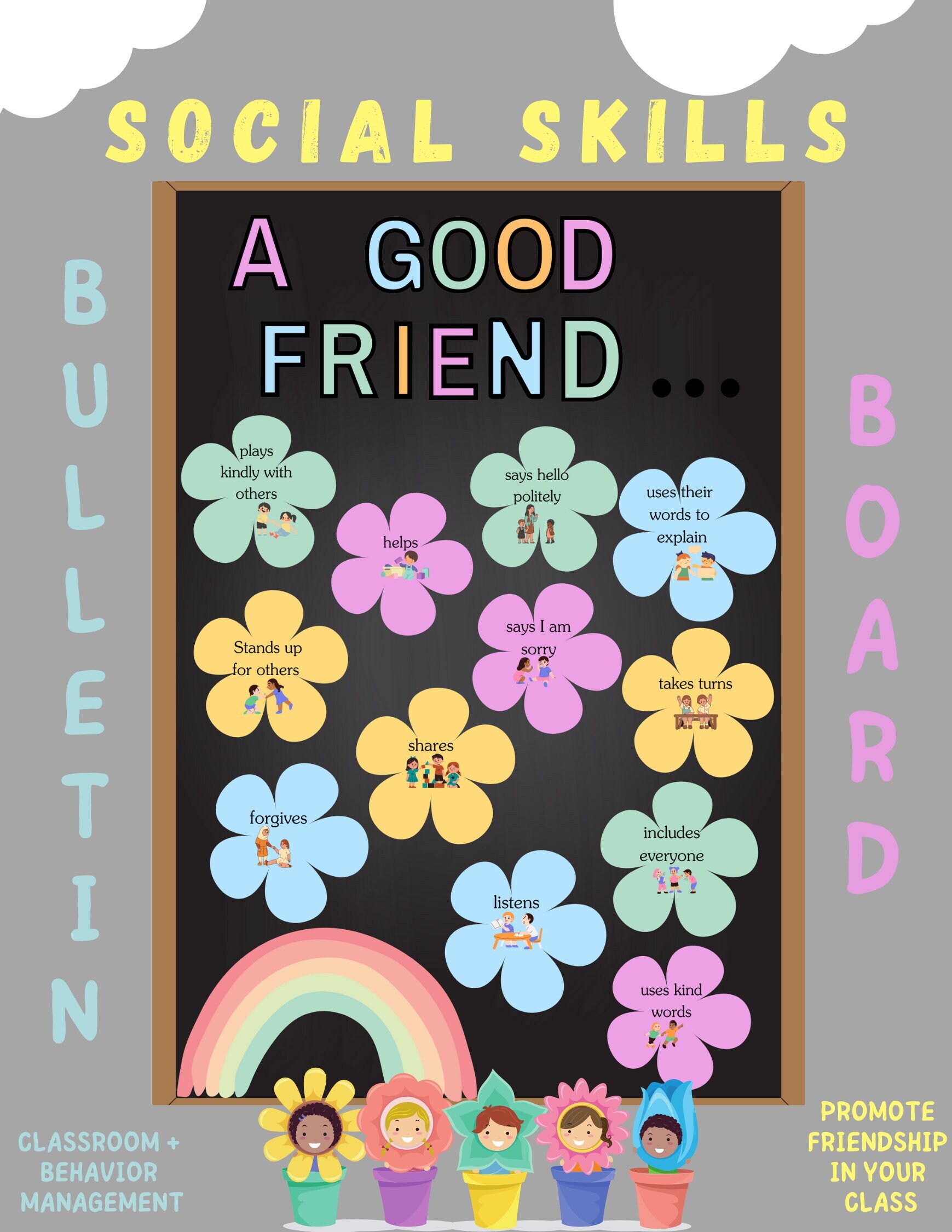 Social Skills and Friendship Bulletin Board - Etsy Canada