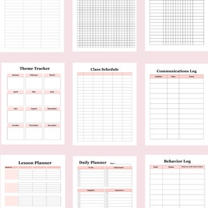 Editable Teacher's Digital & Printable Planner 240 Pages of ...
