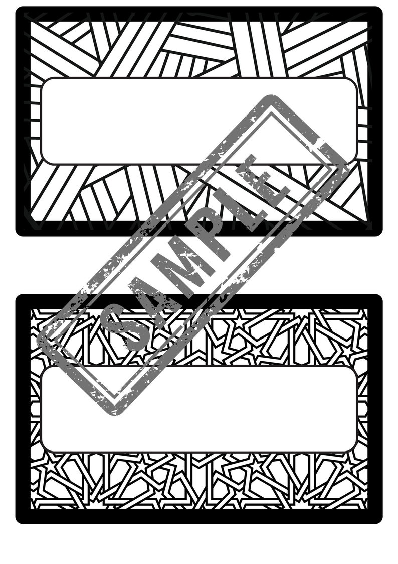 Color-your-own Name Plates | Classroom and Cubby Labels - Etsy