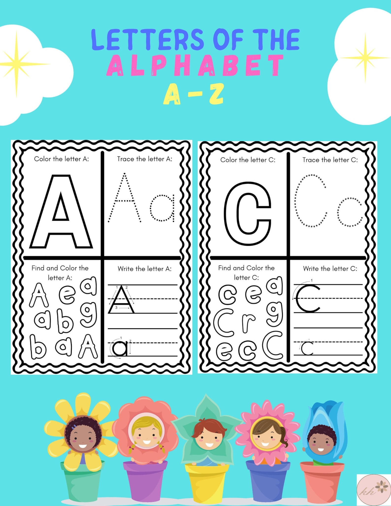 Letter of the Week | Alphabet Writing A to Z - Etsy