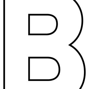Capital Letter Outlines for Alphabet Craft Templates - Etsy