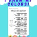 I Know My Colors Worksheet | Color Recognition and Early Reading ...