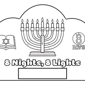 3 Shine Bright Hanukkah Digital Download Kids' Headband, Menorah ...