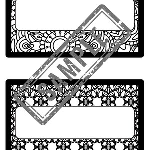 Color-your-own Name Plates | Classroom and Cubby Labels - Etsy