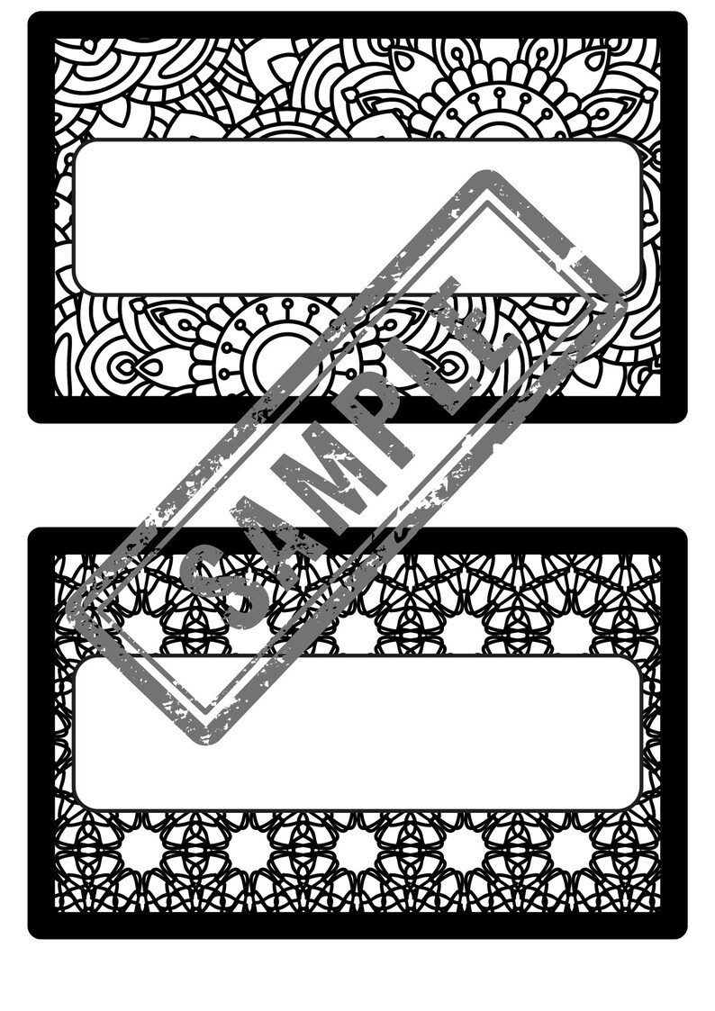 Color-your-own Name Plates | Classroom and Cubby Labels - Etsy