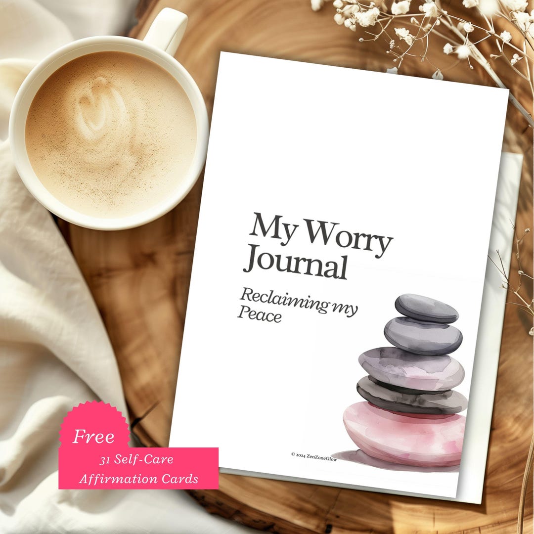 Worry Journal to Break Your Worry Cycle ~ Guide for Anxiety Journal ...