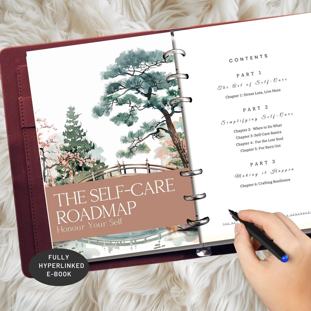 Self Care Roadmap for Stress Relief, Self Care Kit, Mindfulness, Self ...