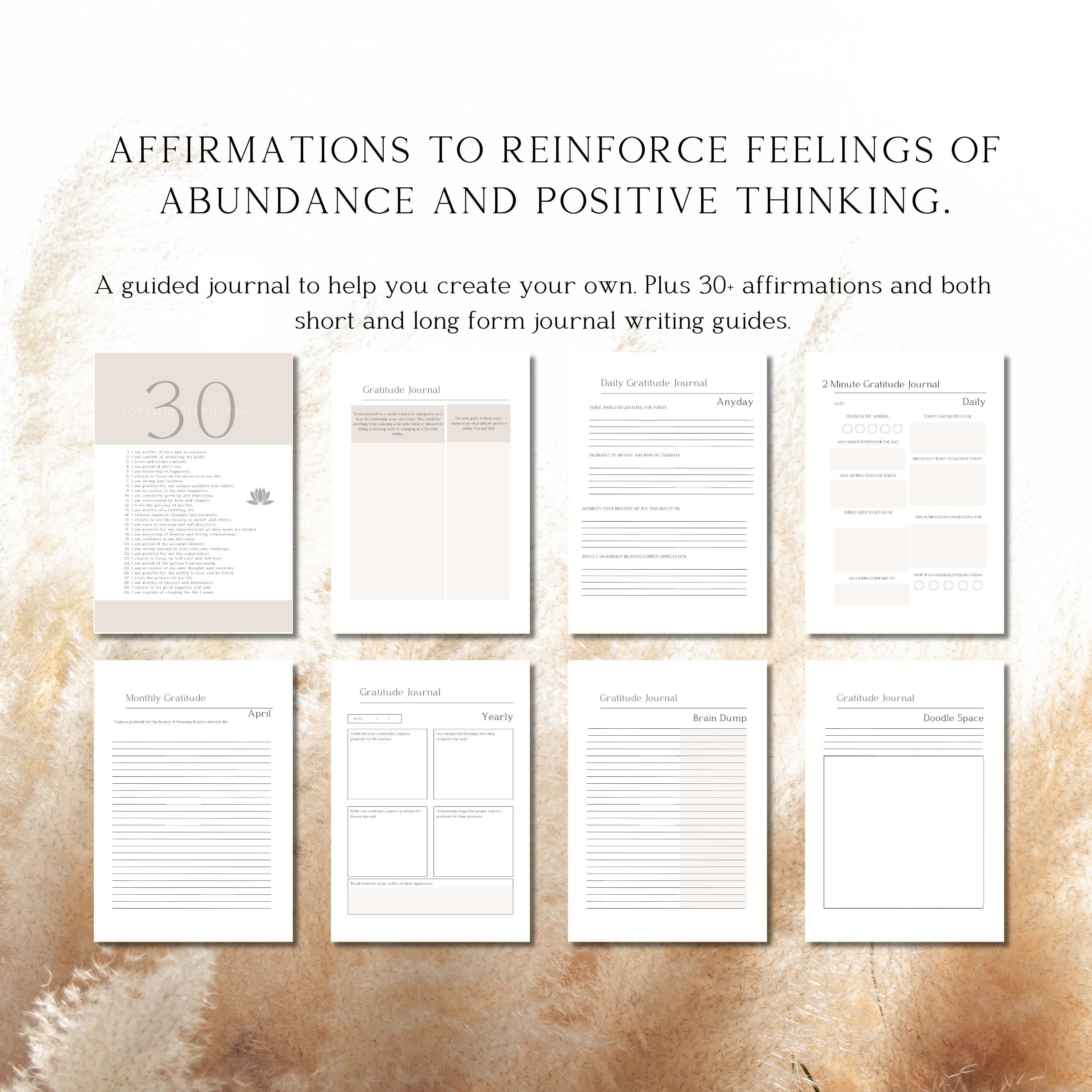 Gratitude Journal Printable, Self Love Guided Journal Coloring Pages ...