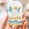 Have a Great Summer Gift Tag, Summer Sun Gift Tag, Sunshine Thank You ...