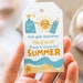 Have a Great Summer Gift Tag, Summer Sun Gift Tag, Sunshine Thank You ...