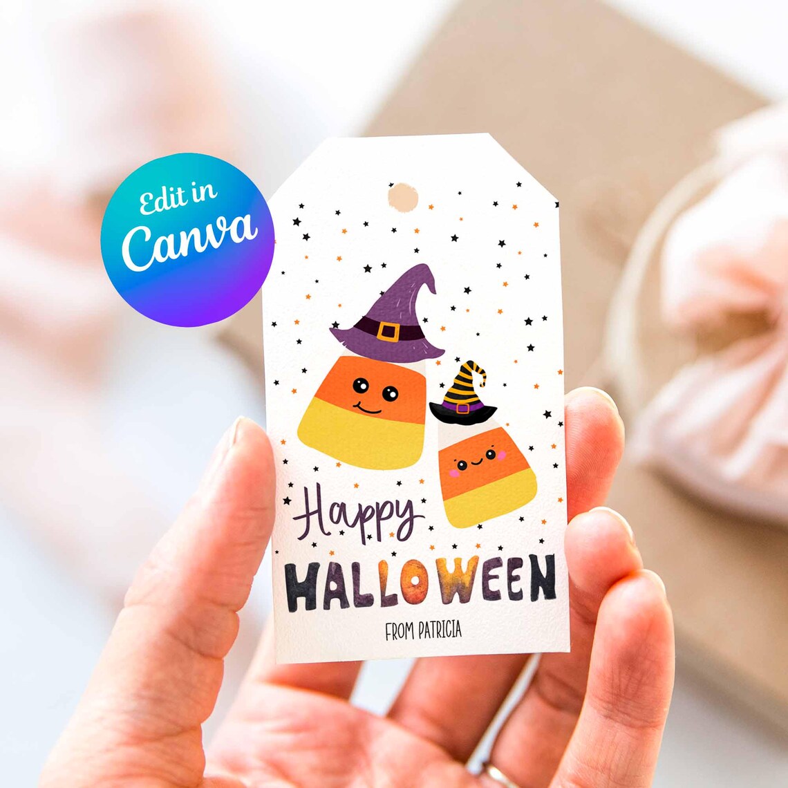 Happy Halloween Gift Tags, Trick or Treat Favor Tags, Halloween ...