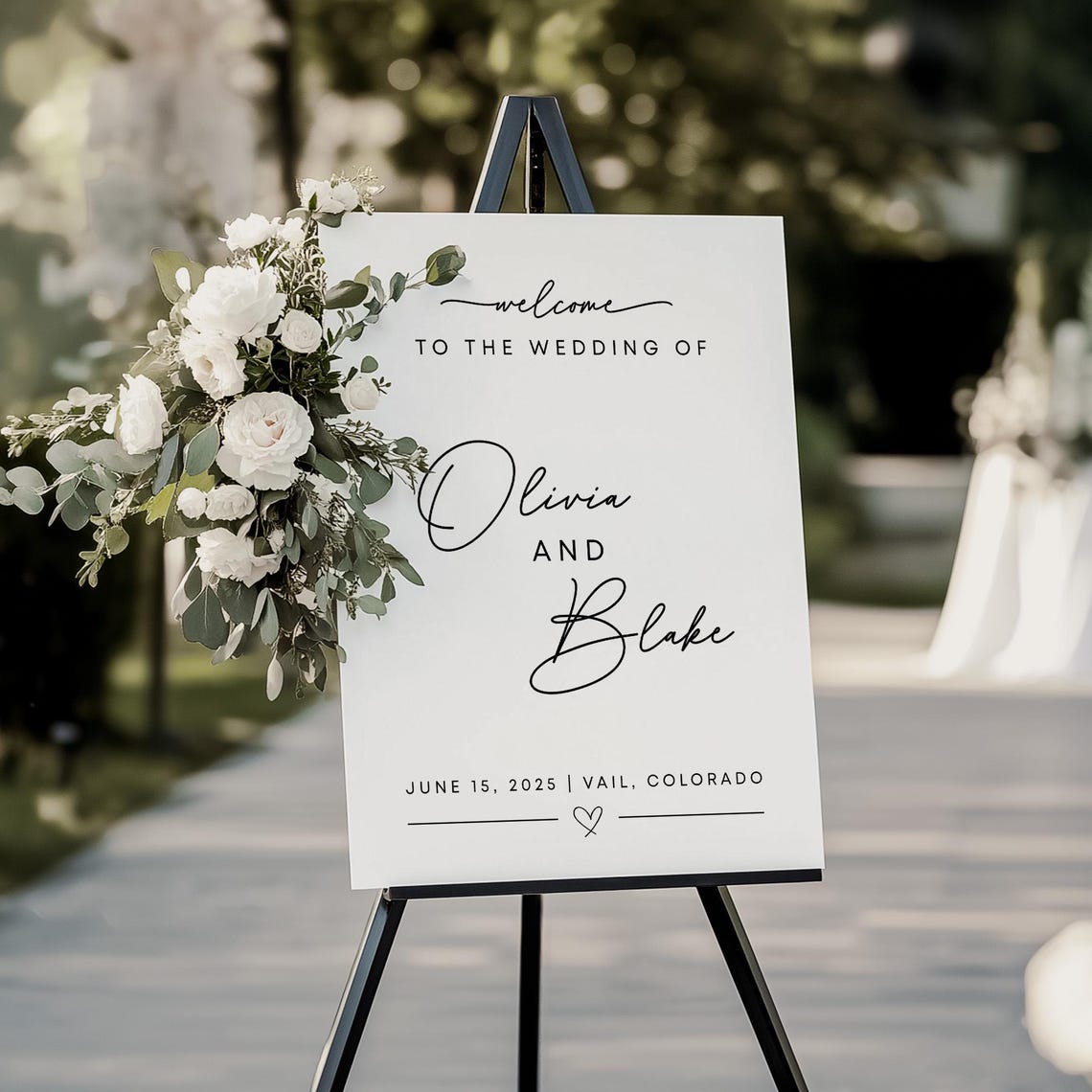 Minimal Welcome Wedding Sign, Editable Wedding Sign, Modern Printable ...