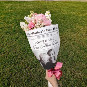 Editable Mothers Day Newspaper Template, Personalized Mothers Day Gift ...