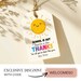 Thank You Teacher Appreciation Gift Tag, Sunshine Gift Tag ...