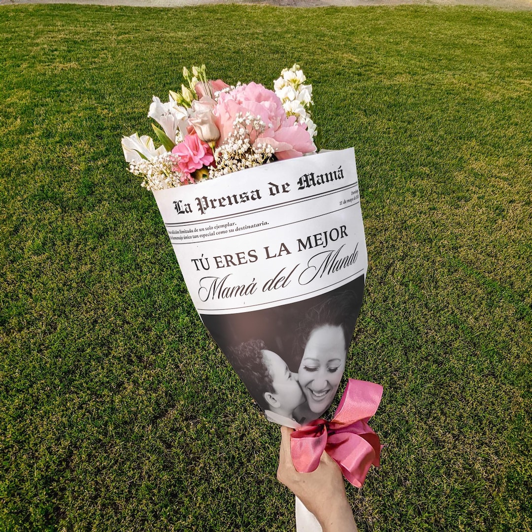 Plantilla de periódico editable para el Día de la Madre, regalo ...