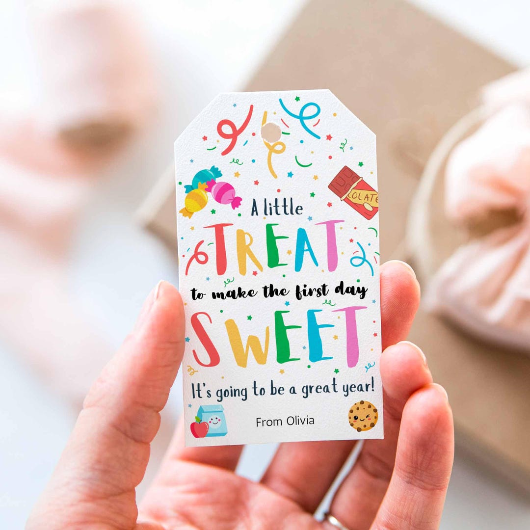 Back to School Gift Tag Template, Printable Gift Tags, Editable A ...