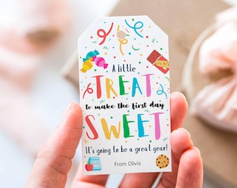 Back to School Gift Tag Template, Printable Gift Tags, Editable A ...