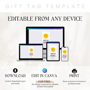 Have a Great Summer Gift Tag Template, Printable Gift Tags, Editable ...