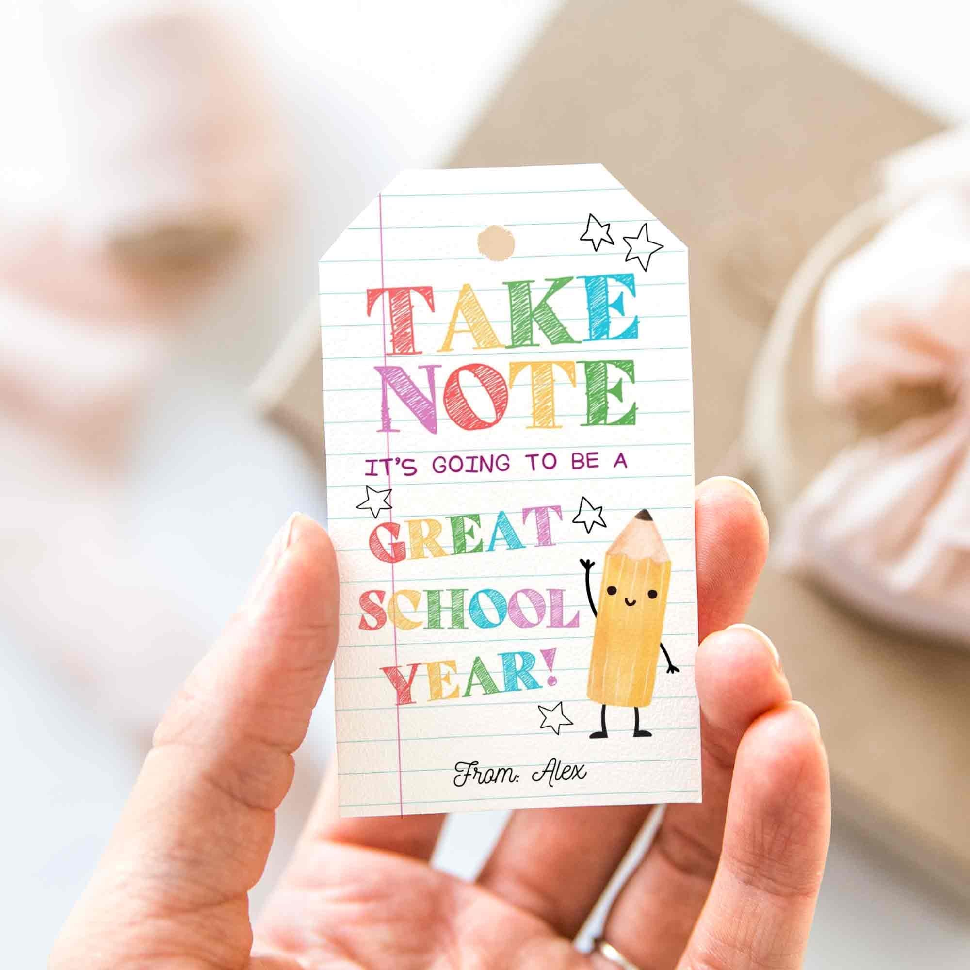 EDITABLE First Day of School Gift Tag, Back to School Gift Tag Template ...