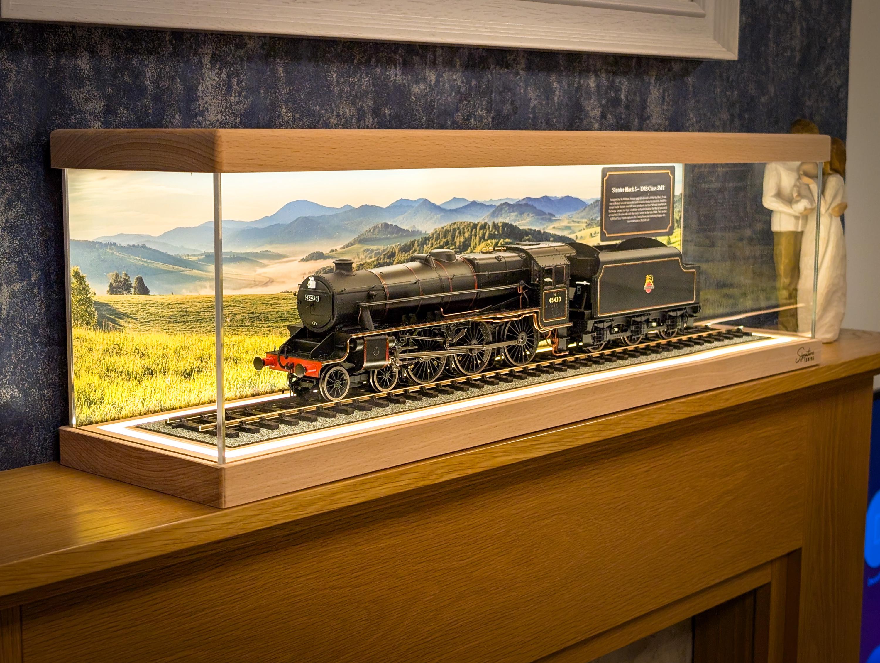 Deluxe O Gauge Model Display Case - O Gauge Display Case - Locomotive ...