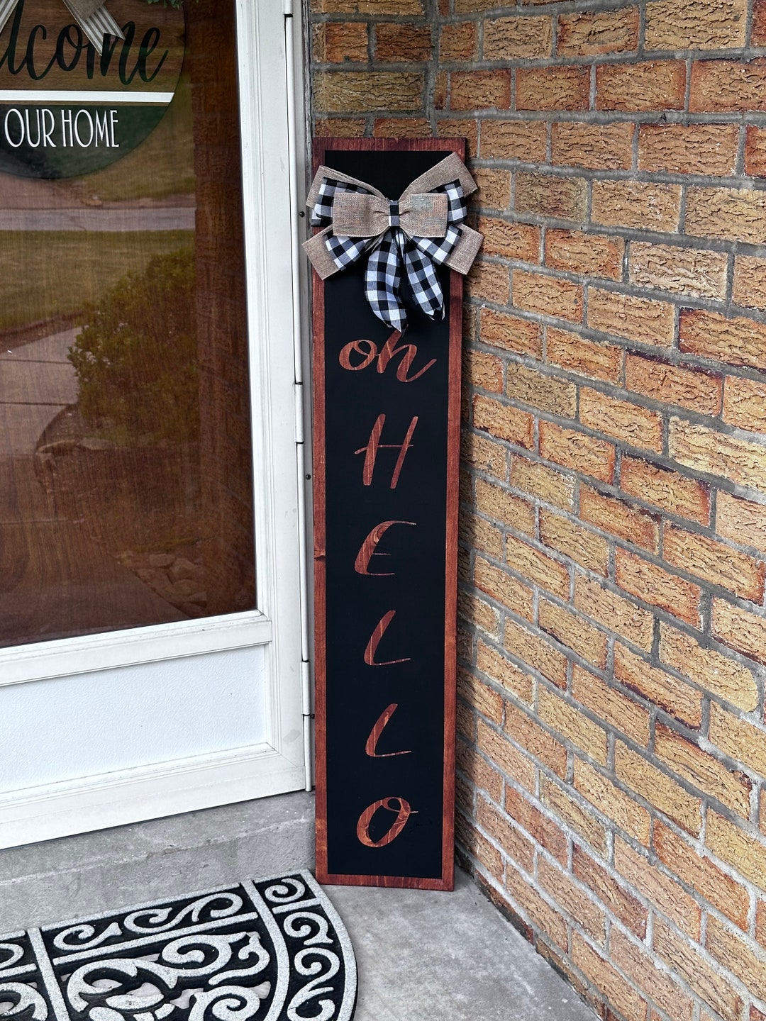 Custom Welcome Home Sign for Front Door Rustic Farmhouse Decor for New ...