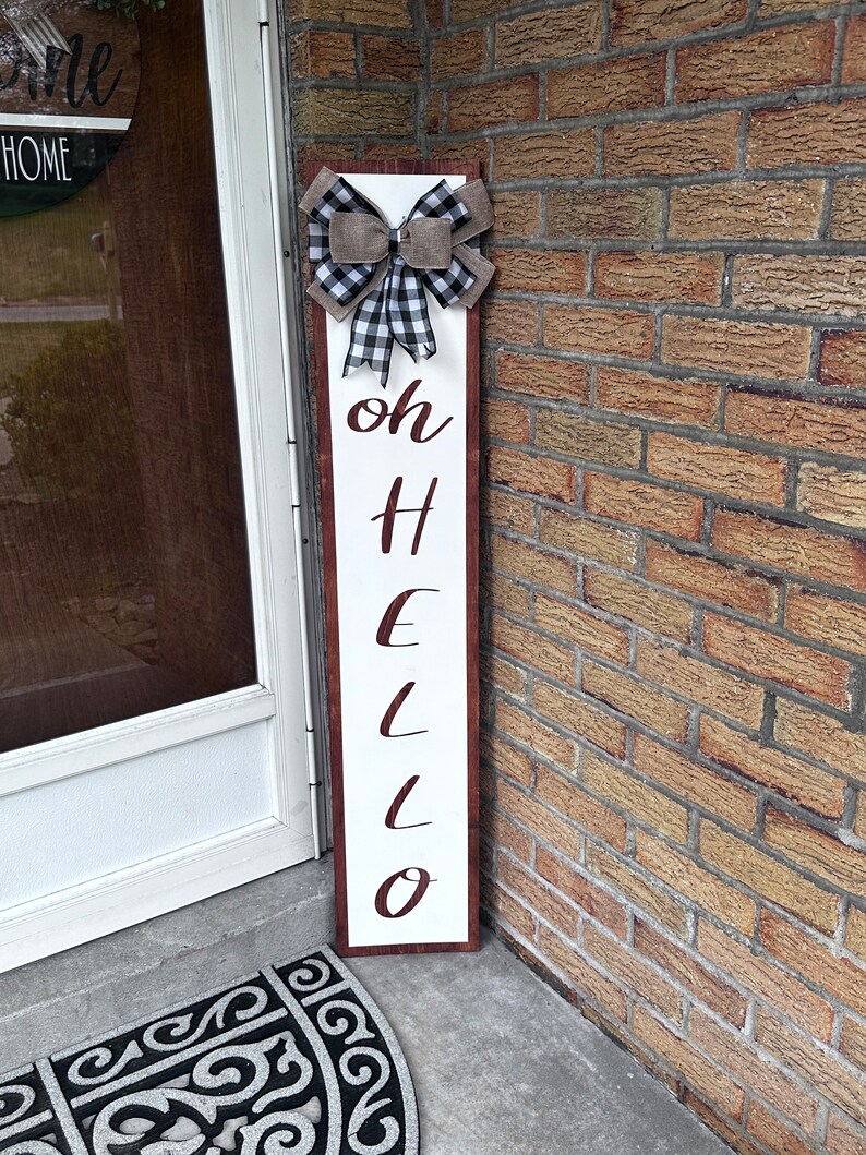 Custom Welcome Home Sign for Front Door Rustic Farmhouse Decor for New ...