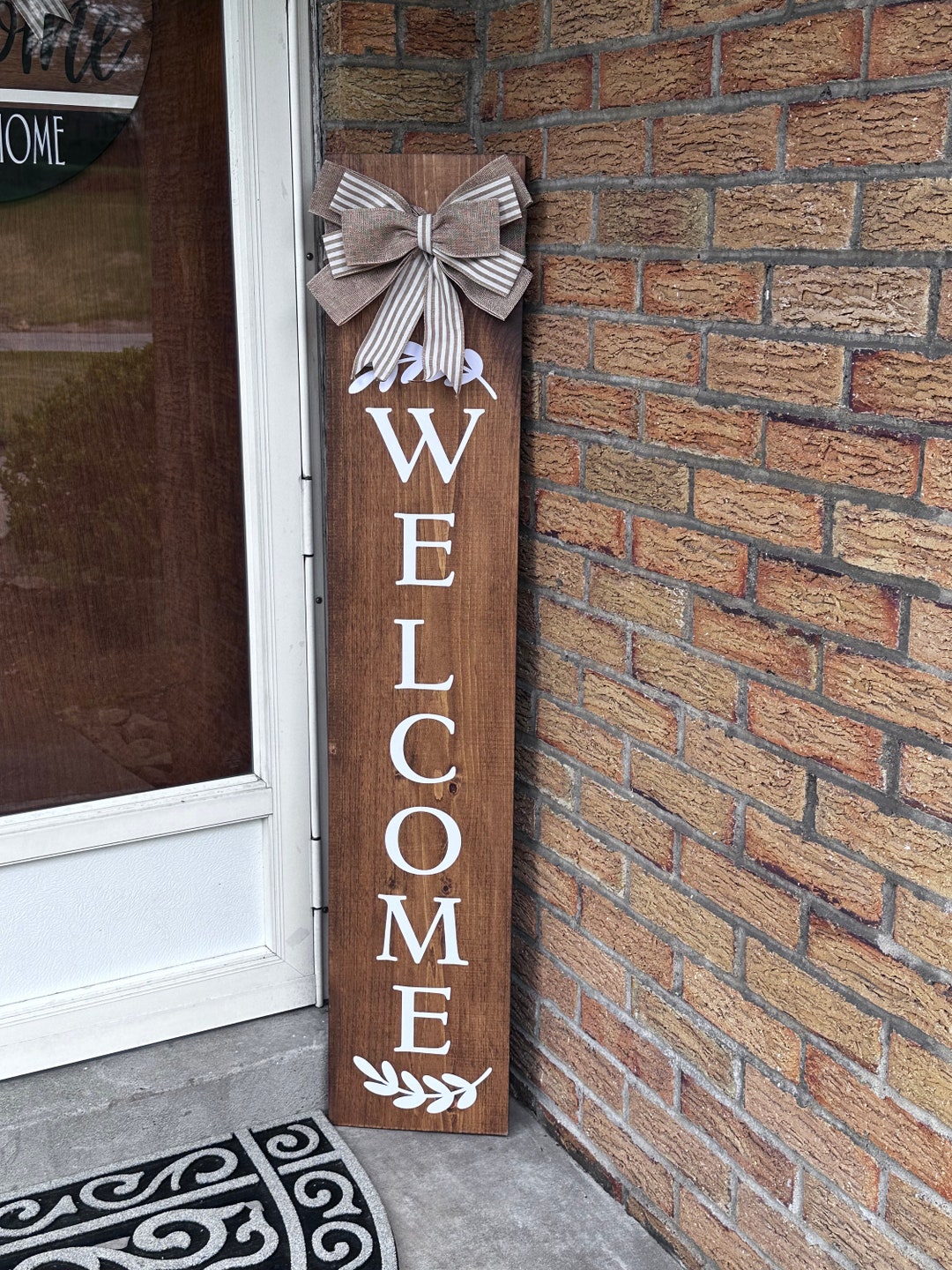 Custom Welcome Home Sign for Front Door Rustic Farmhouse Decor for New ...