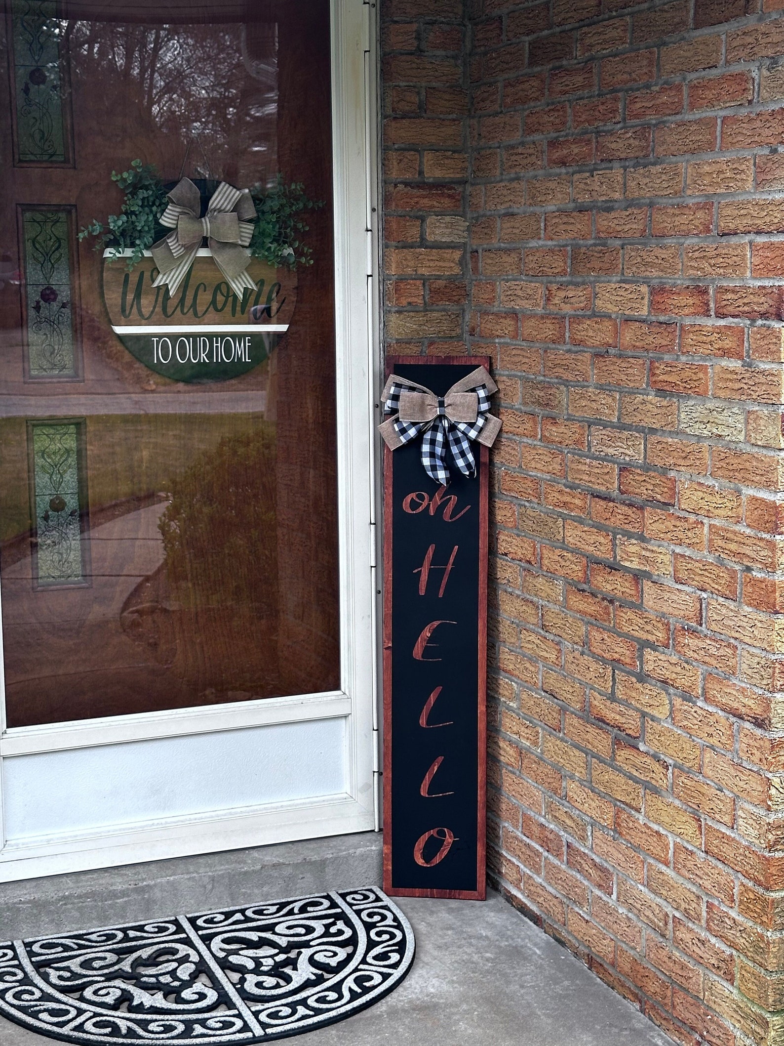 Custom Welcome Home Sign for Front Door Rustic Farmhouse Decor for New ...