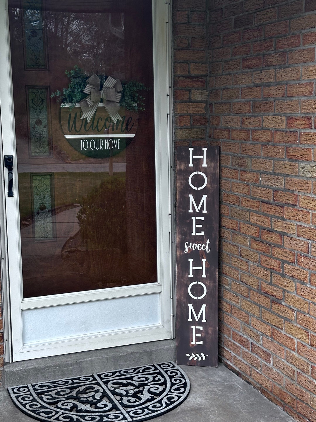 Custom Welcome Home Sign for Front Door Rustic Farmhouse Decor for New ...