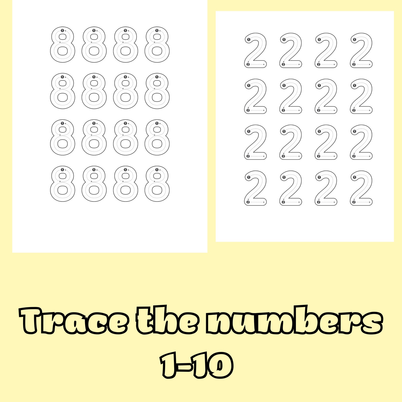 Emma Name Tracing, Including Shapes and Numbers - Etsy