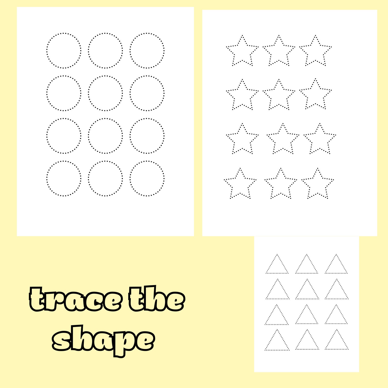 Emma Name Tracing, Including Shapes and Numbers - Etsy