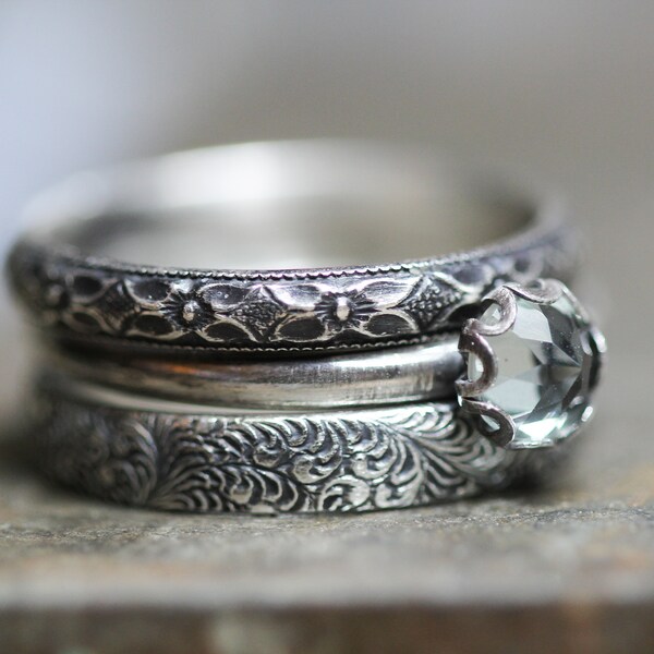 Prasiolite Ring - Etsy