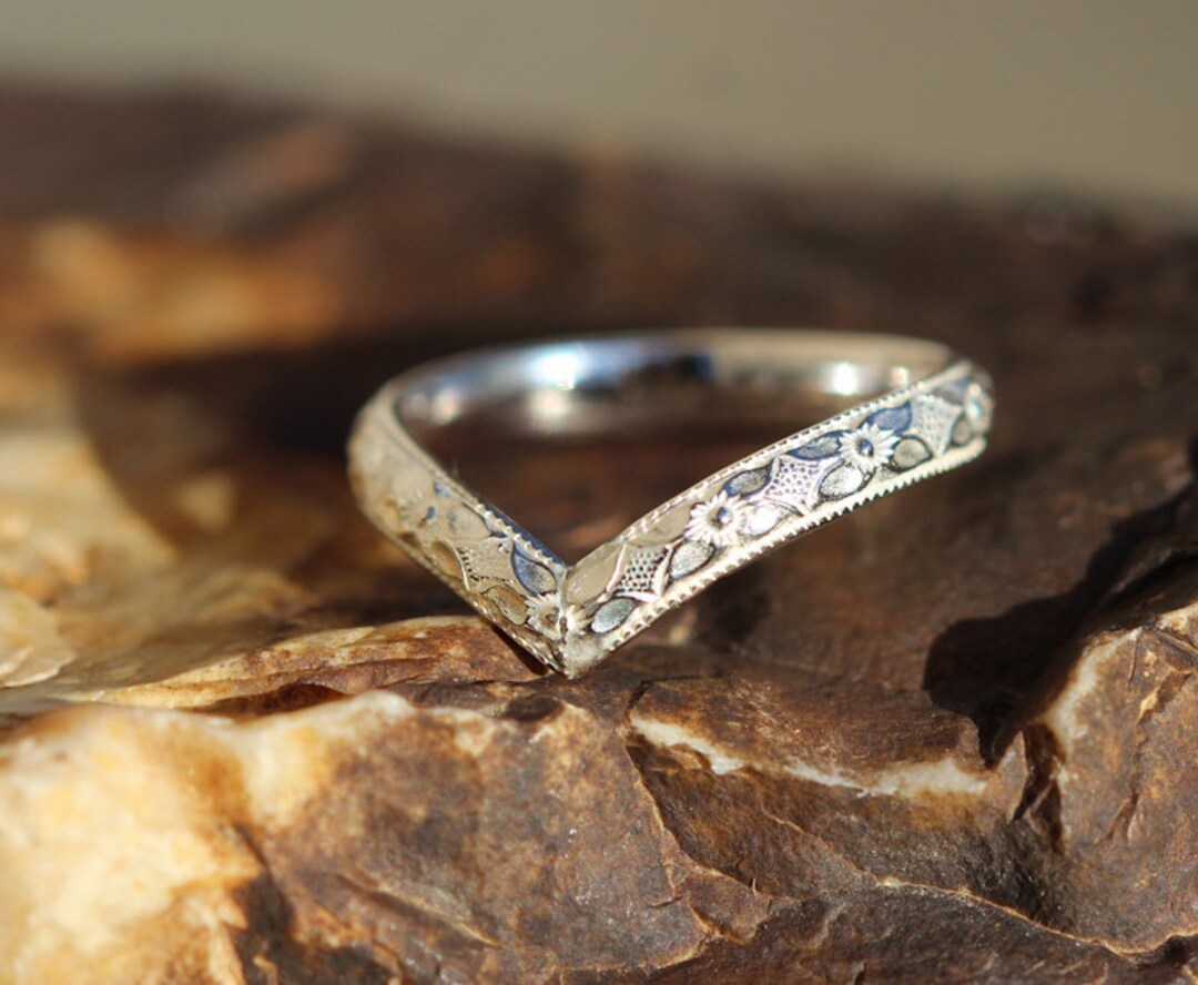 Midi Ring * V Ring * Stacking Ring * Sterling Silver Ring *solid ...