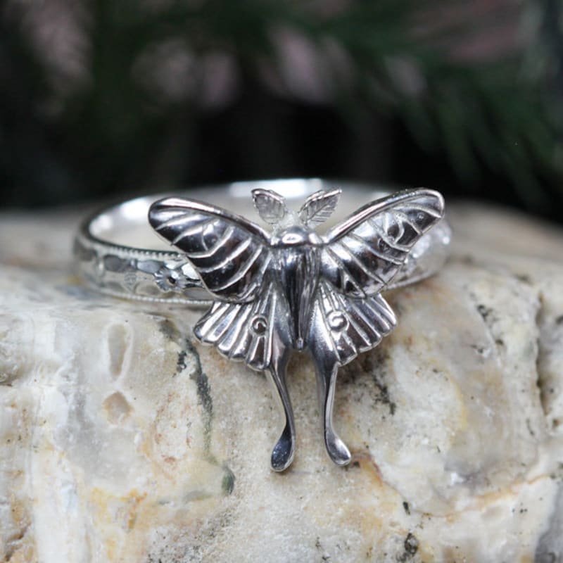 Moth Ring - Etsy