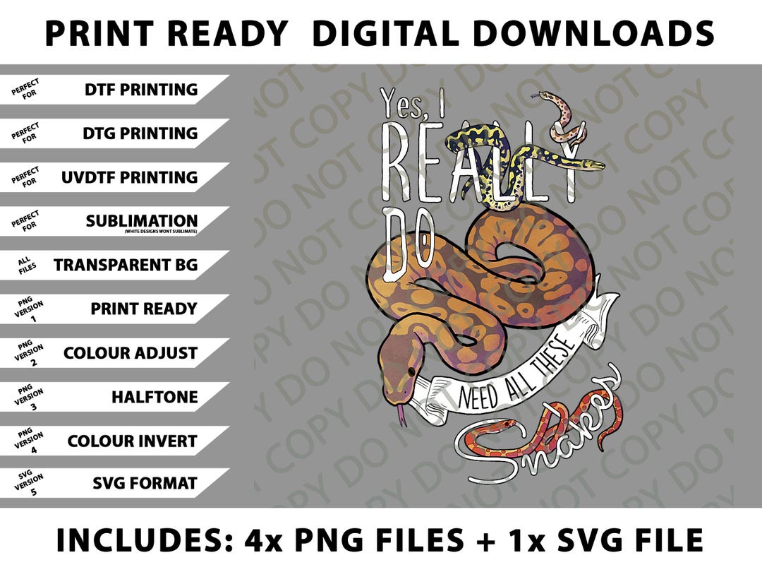 Funny Ball Python With Corn Hognose Carpet Snake Reptile Png Bundle ...