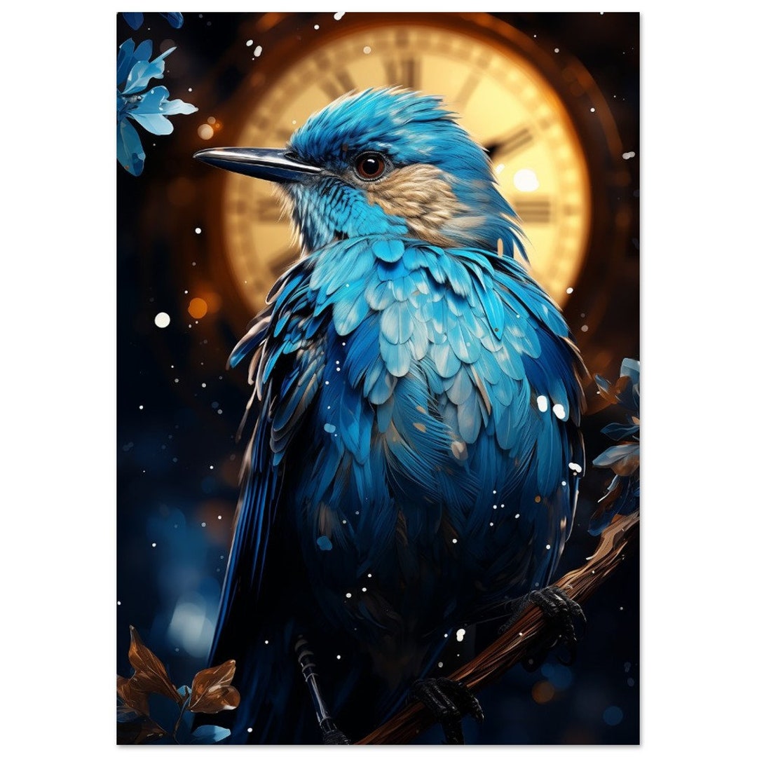 Bird of Time Wall Art - Etsy